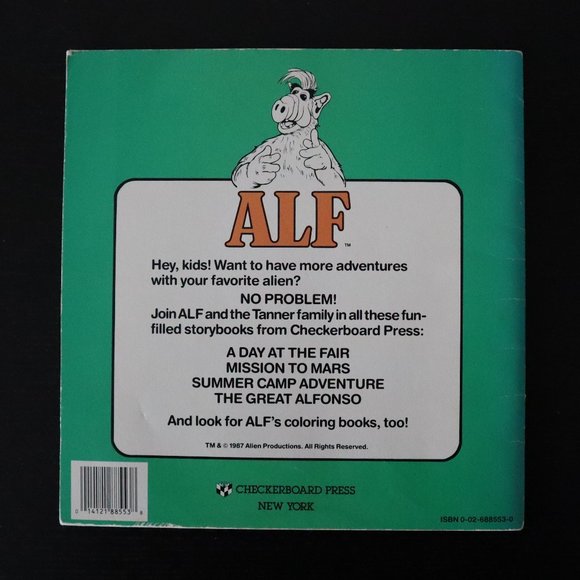 ALF | Office | Vintage Alf Book 987 Alf Summer Camp Adventure Book ...